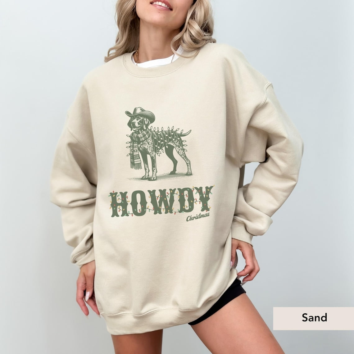 German Shorthaired Pointer Howdy Sweatshirt, German Shorthaired Pointer ...