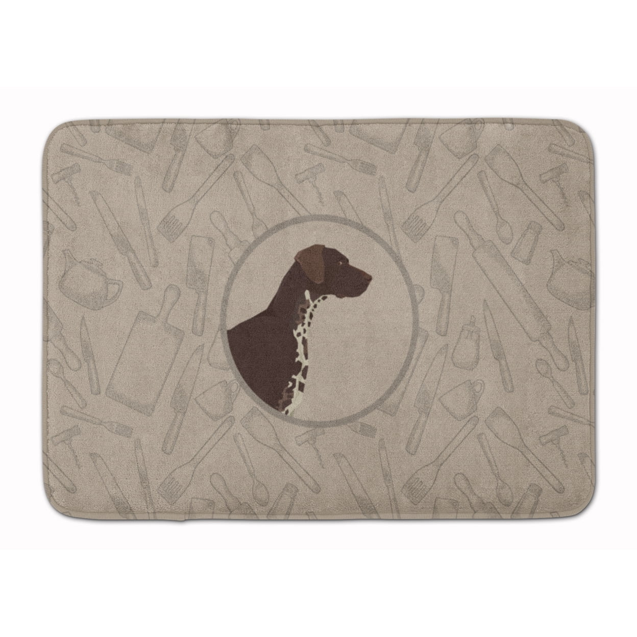 German Shorthaired Pointer In the Kitchen Machine Washable Memory Foam ...