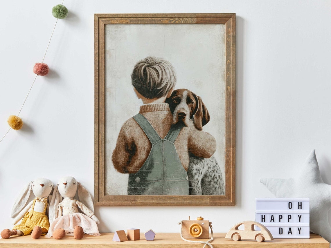 German Shorthaired Pointer Nursery Decor, German Short Haired Pointer ...