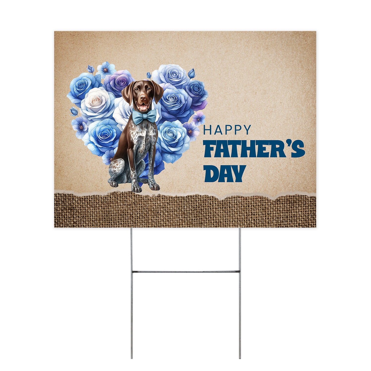German Shorthaired Pointer Proud Dad Happy Father's Day Yard Sign GSP ...