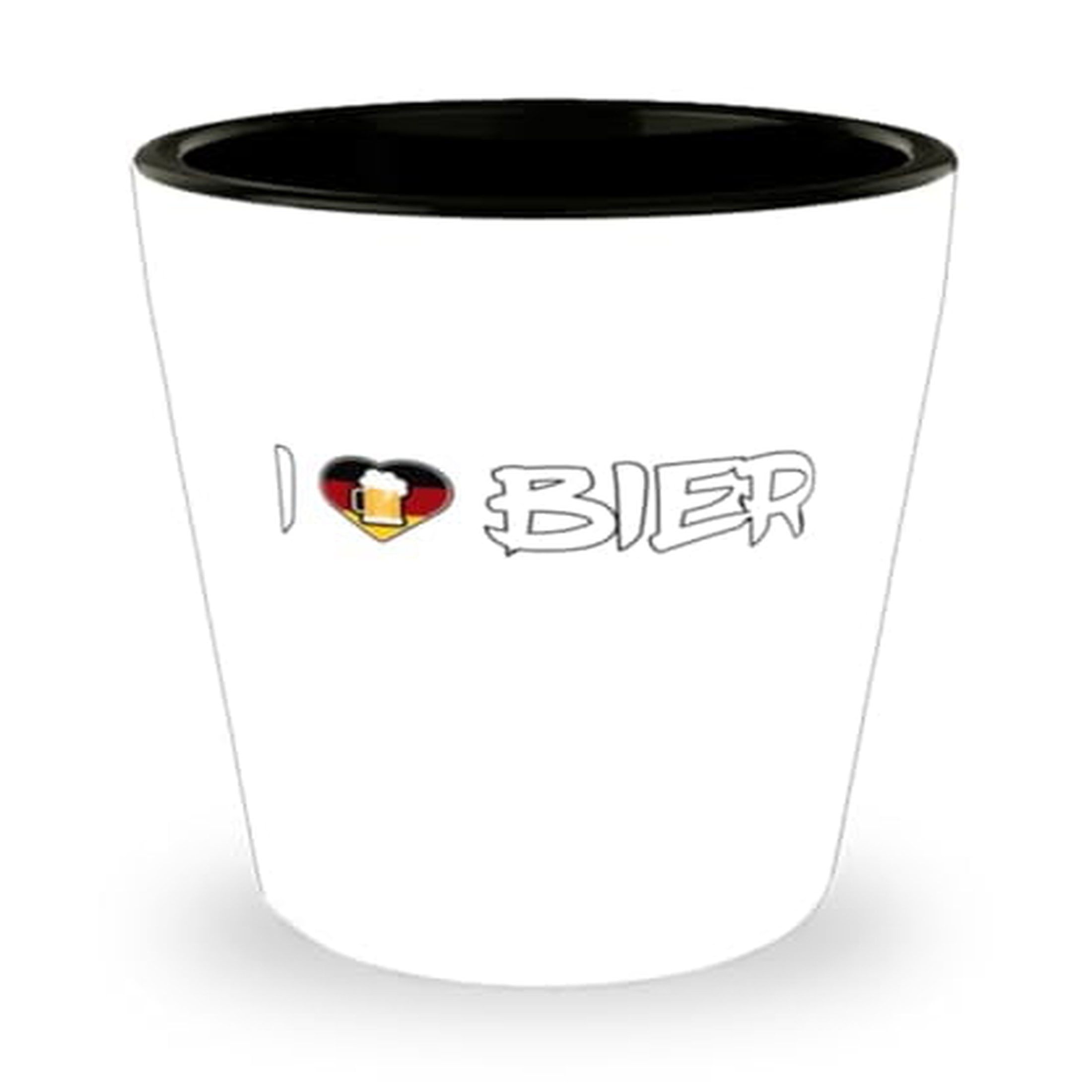 I Love Bier German Shot Glass, Unique Beverage Gifting Solution, Mini ...