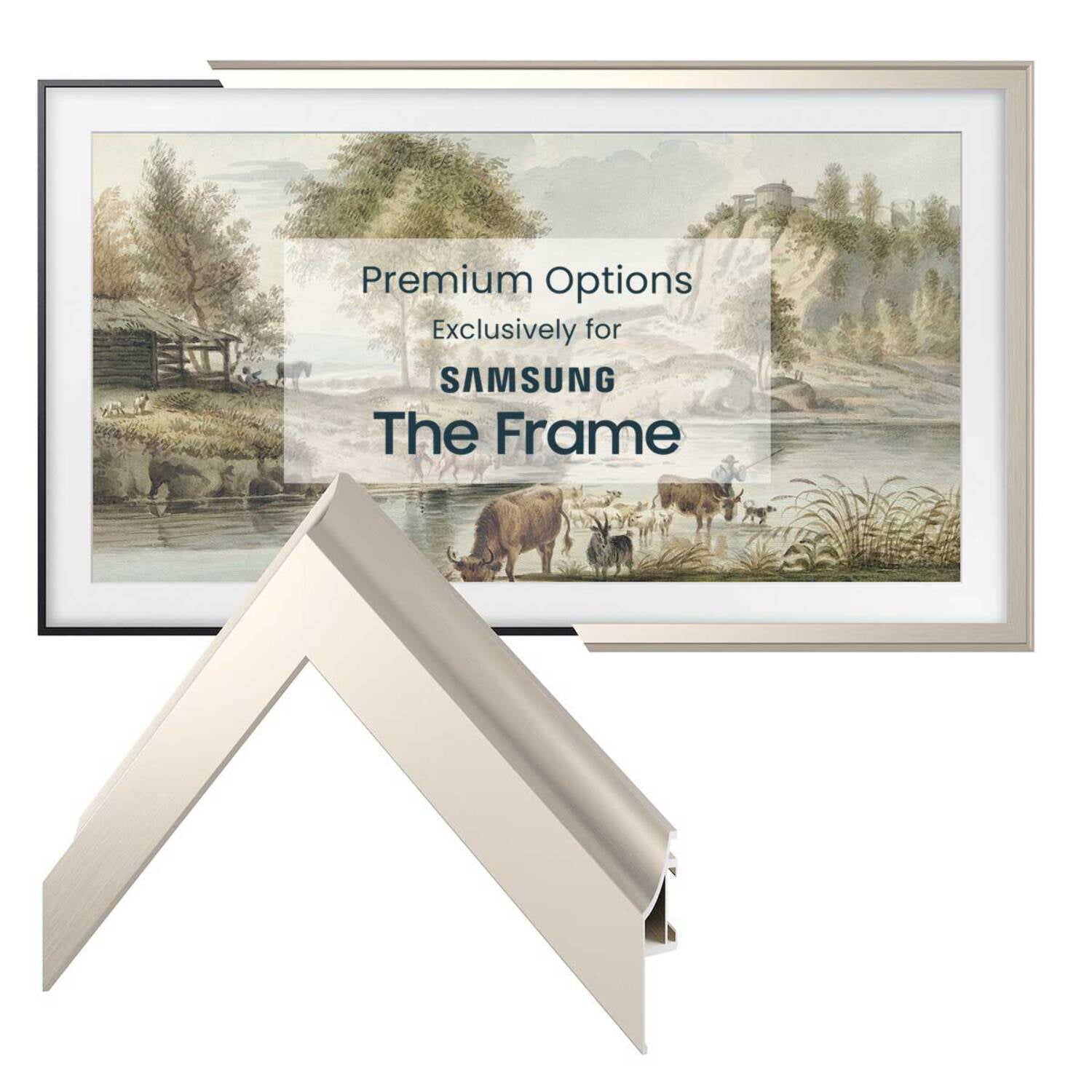 German Silver - Alloy Scoop Samsung Frame Bezel - Walmart.com
