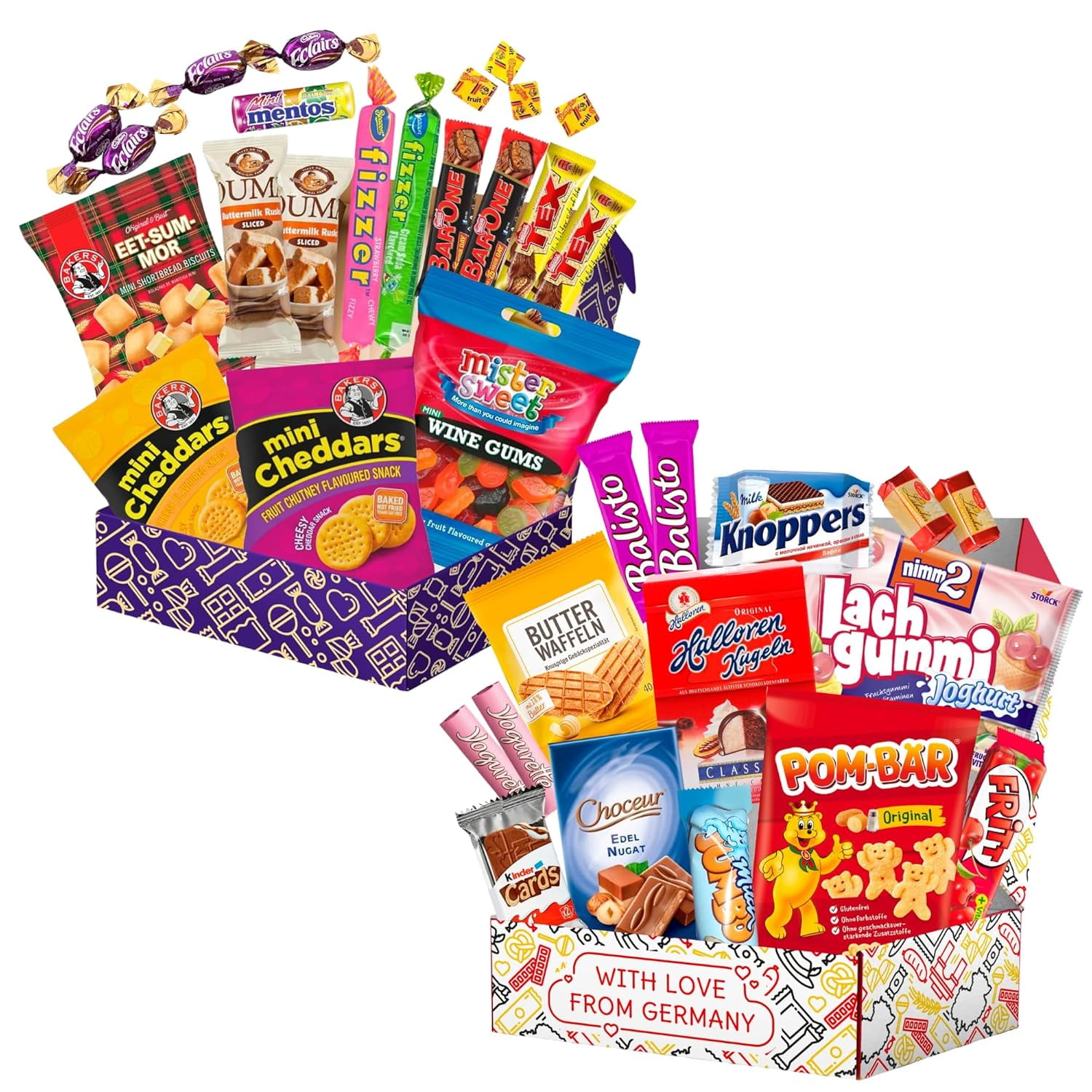 German Snack Box & Mini International Exotic Snack Pack Bundle – 21 ...