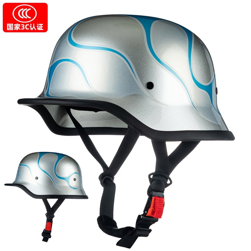 German Soldier Helmet Motorcycle Retro Half Helmet Motorcycle Helmet ...