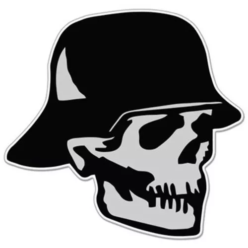 German Soldier Skull Wwii Evil Car Sticker Phone Decal Water Bottle ...
