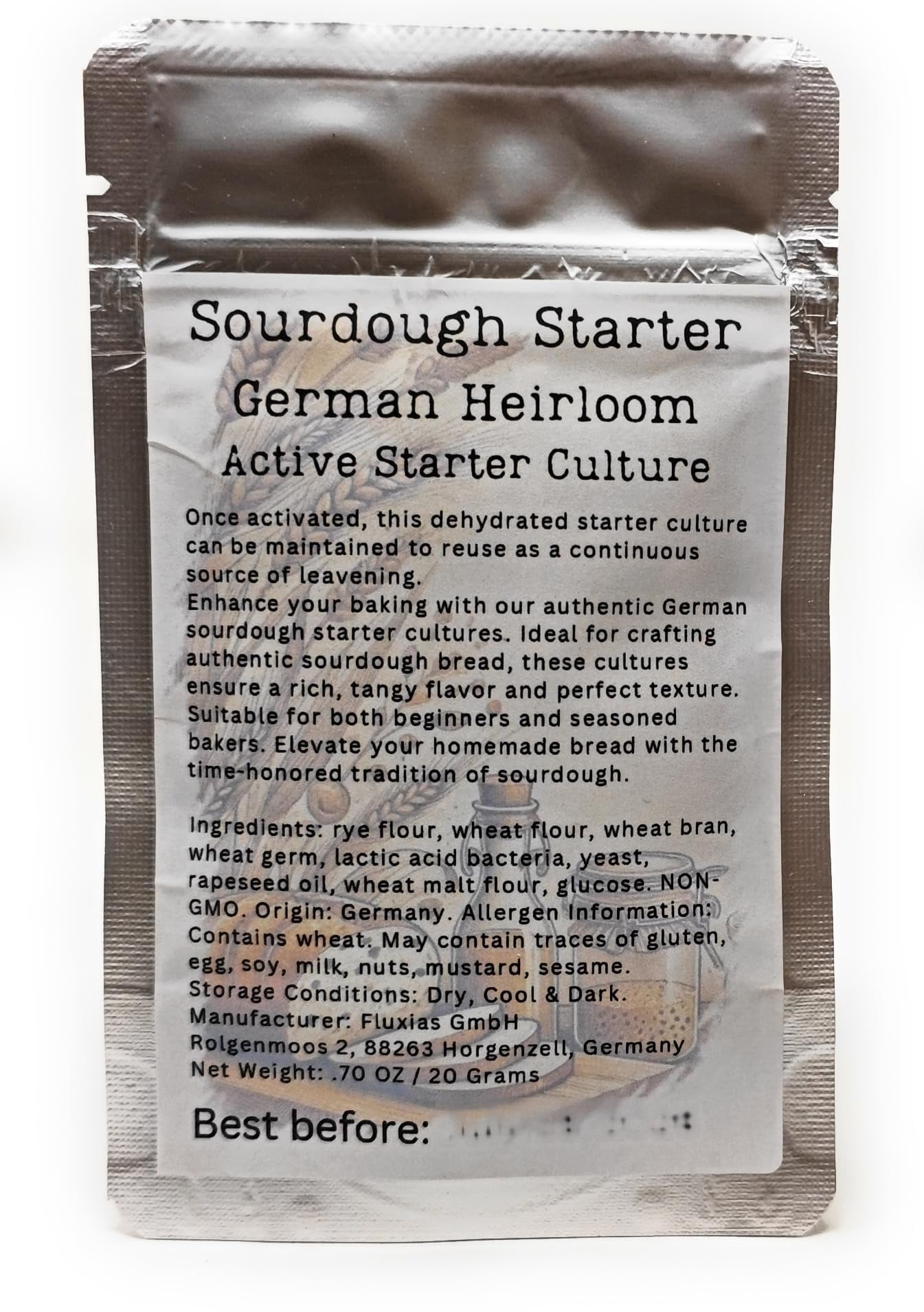 German Sourdough Starter - IEF31 Active Sourdough Starter for Delicious ...