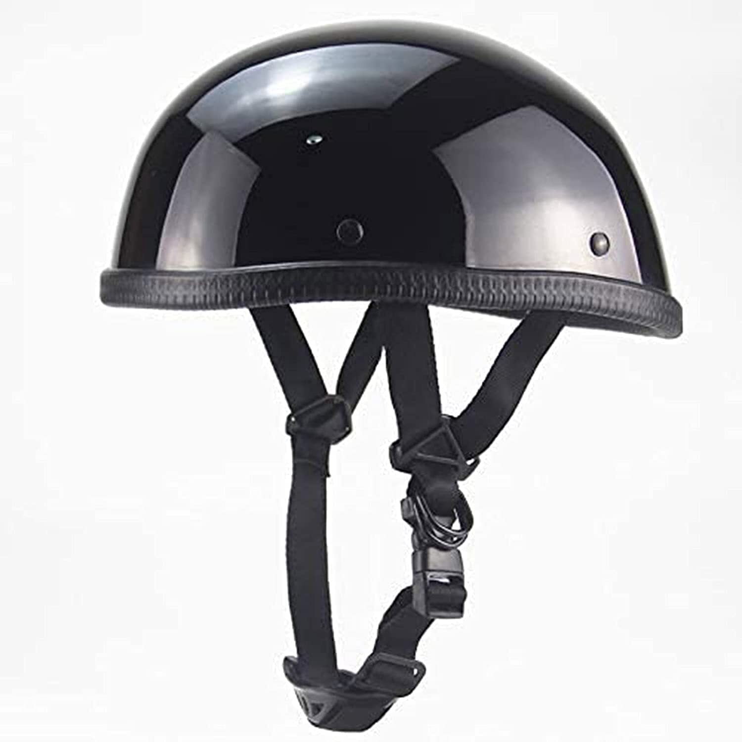 German Style Open Face Road Riding Beanie Helmet Low Profile Chopper ...