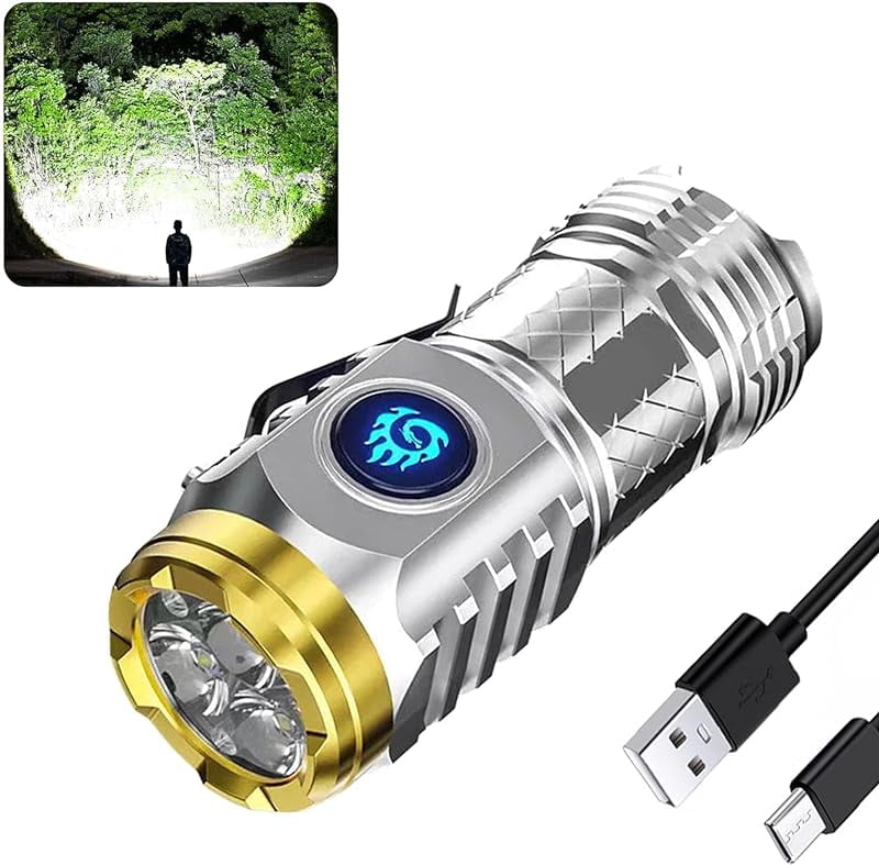 German Three-Eyed Monster Mini Flash Super Power Flashlight ...