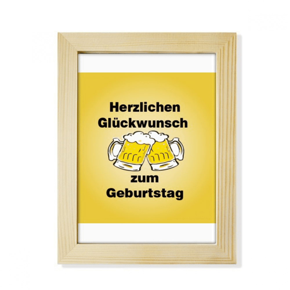German Toast Celebrating Birthday Desktop Adorn Photo Frame Display Art ...
