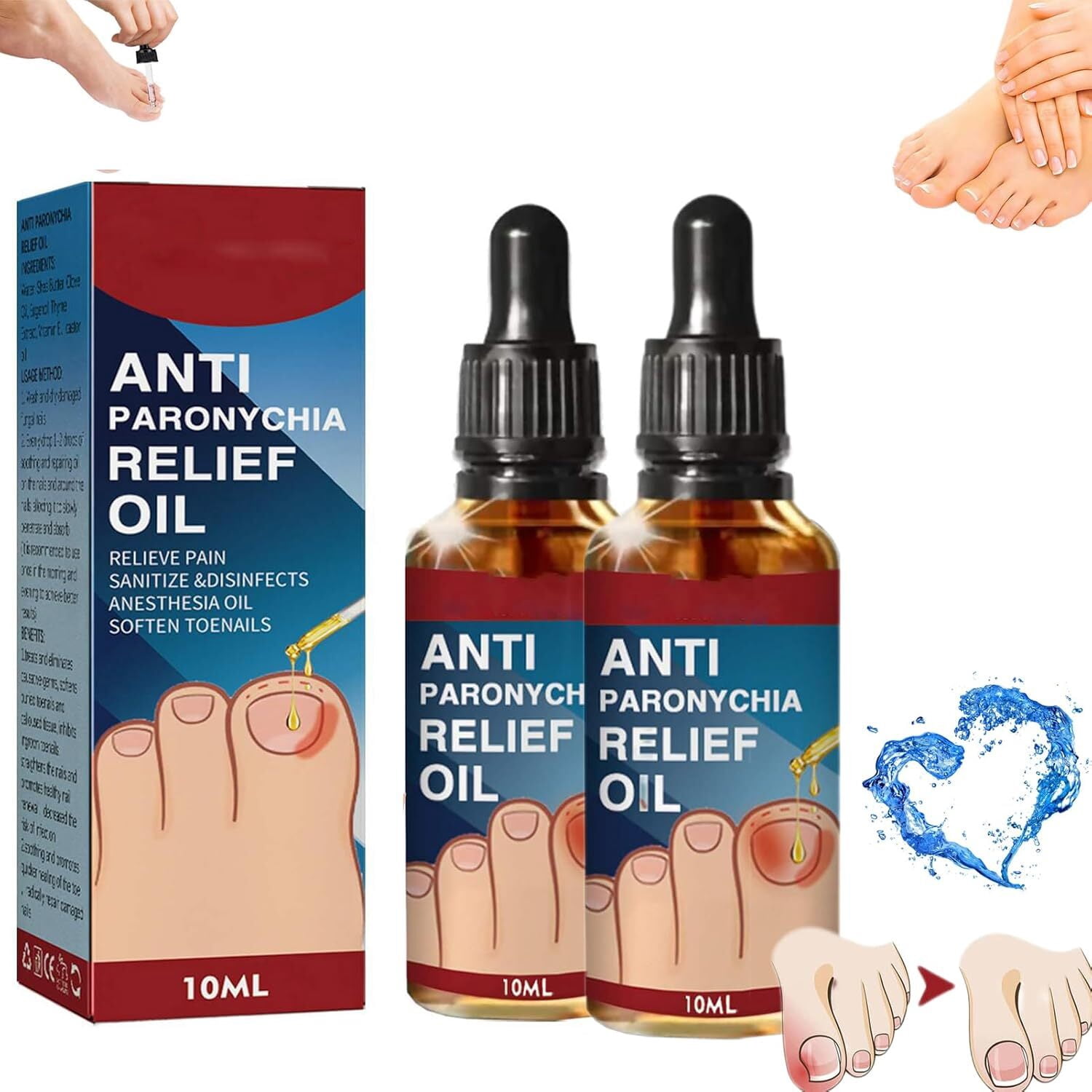 German Toenail Plus Anti Paronychia Relief Oil, Anti Paronychia Relief ...