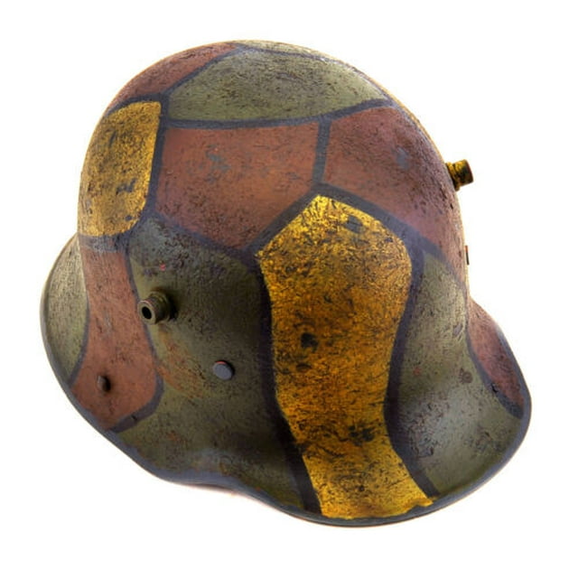 German WW1 M1916 Stahlhelm Helmet with Hand Aged Camouflage - Walmart.com