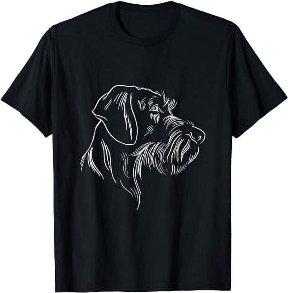 German Wire Hair Hunting Dog Head Breed Top T-Shirt - Walmart.com