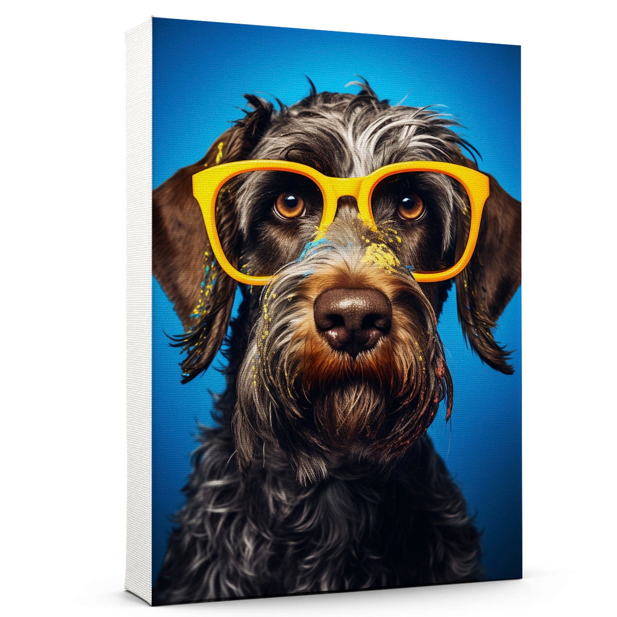 German Wirehaired Pointer Art Print Poster, Dog Wall Art Painting Decor ...