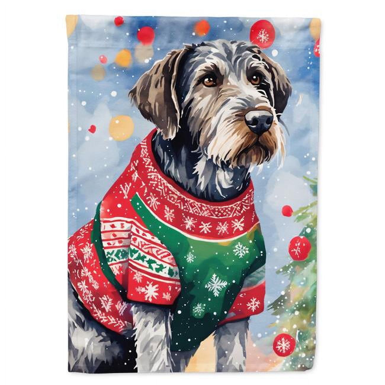 German Wirehaired Pointer Christmas Garden Flag 11.25 in x 15.5 in ...