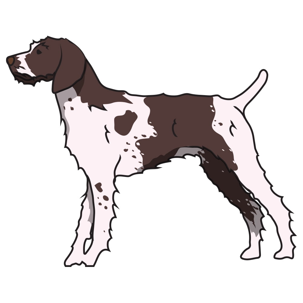 German Wirehaired Pointer Decal | Indoor/Outdoor | Dog Lover Super Cute ...