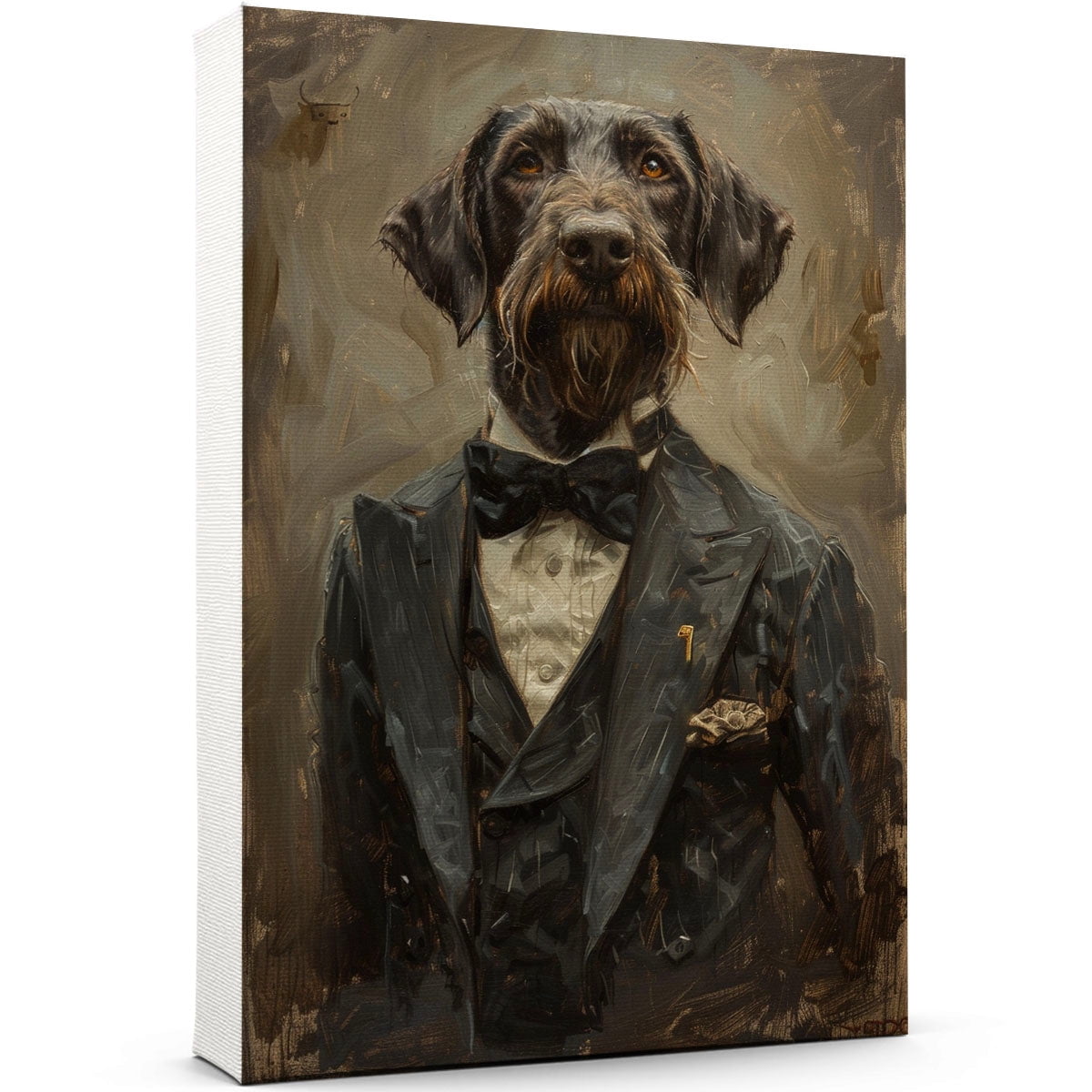 German Wirehaired Pointer Dog Canvas - Father Gifts - Father Day Gifts ...