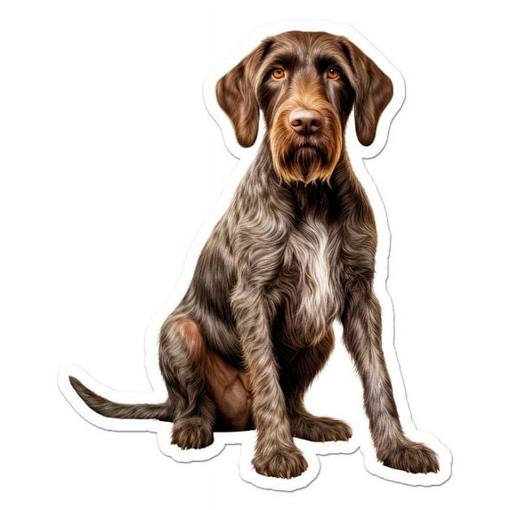 German Wirehaired Pointer Sticker Phone Decal Water Bottle Stickers Car ...