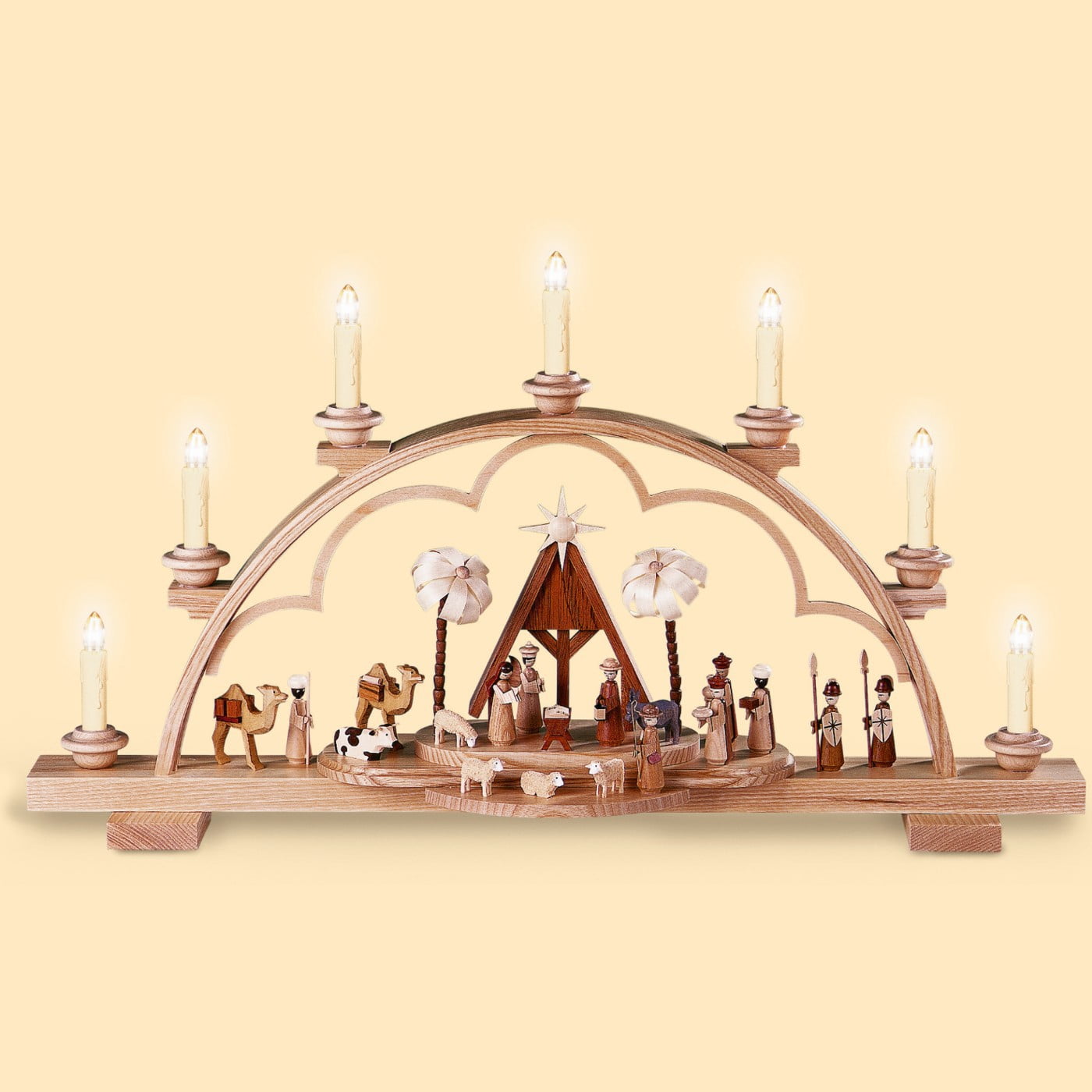 Müller Seiffen Christmas Light, German Candle Arch, 64 cm/25 inch ...