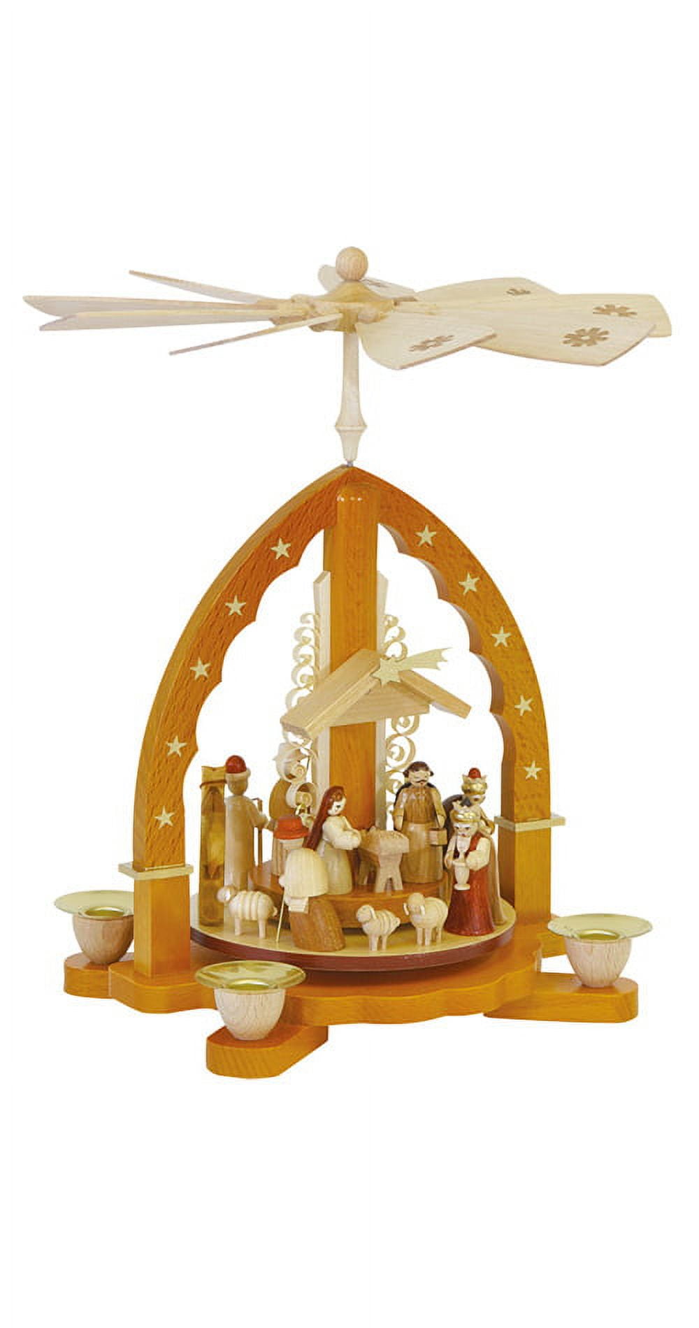 German christmas pyramid Nativity scene, height 27 cm / 11 inch ...