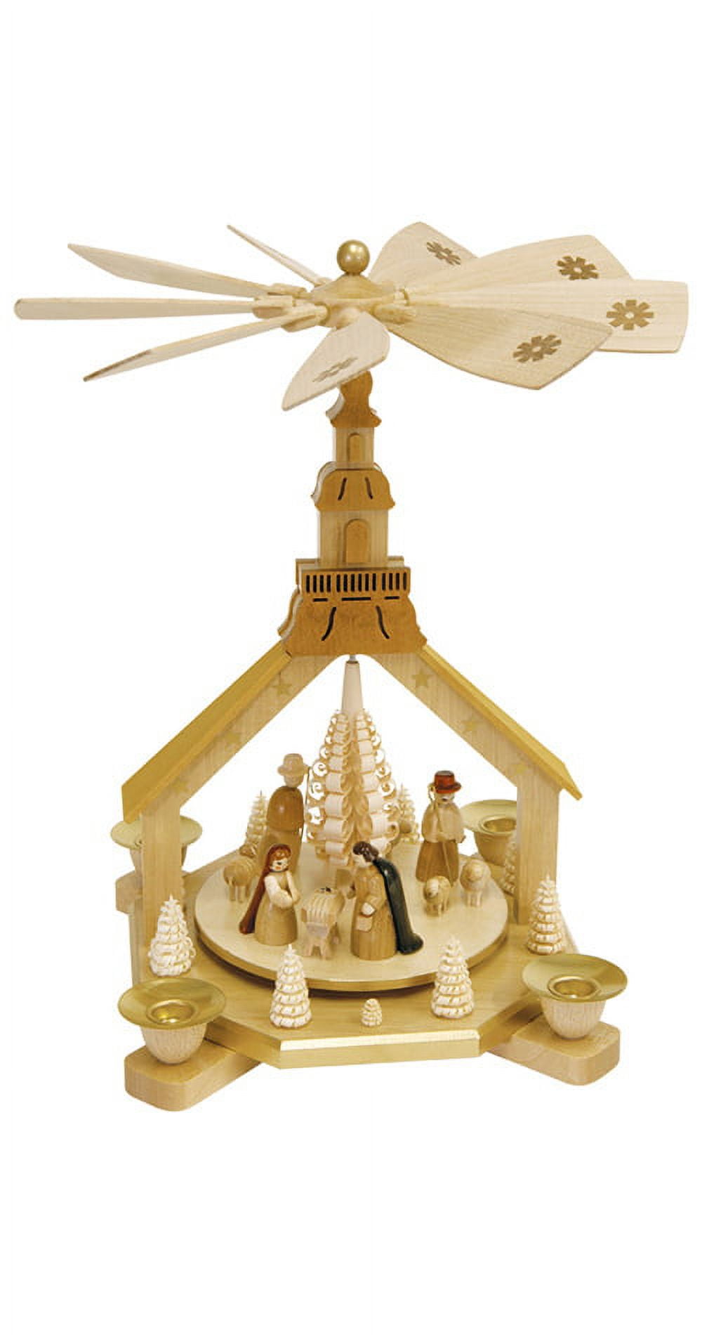 German christmas pyramid Nativity scene, height 27 cm / 11 inch ...