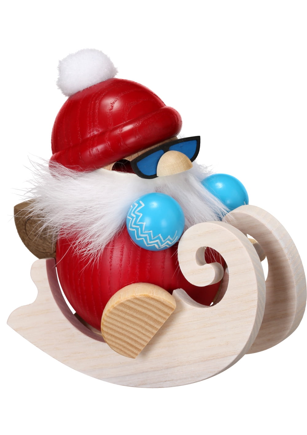 German incense smoker Santa Claus, height 12 cm / 5 inch, original ...