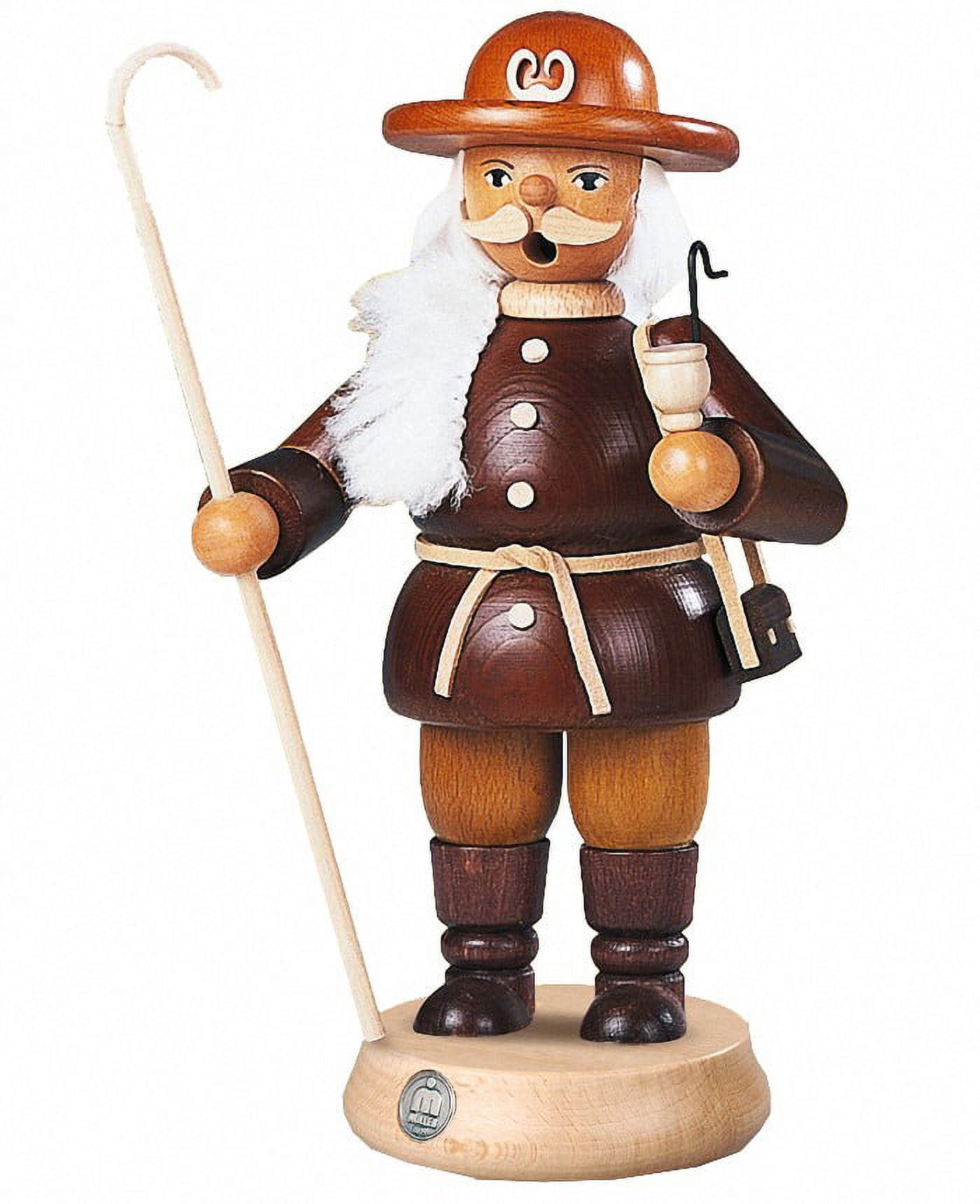 German incense smoker Shepherd, height 23 cm / 9 inch, original ...