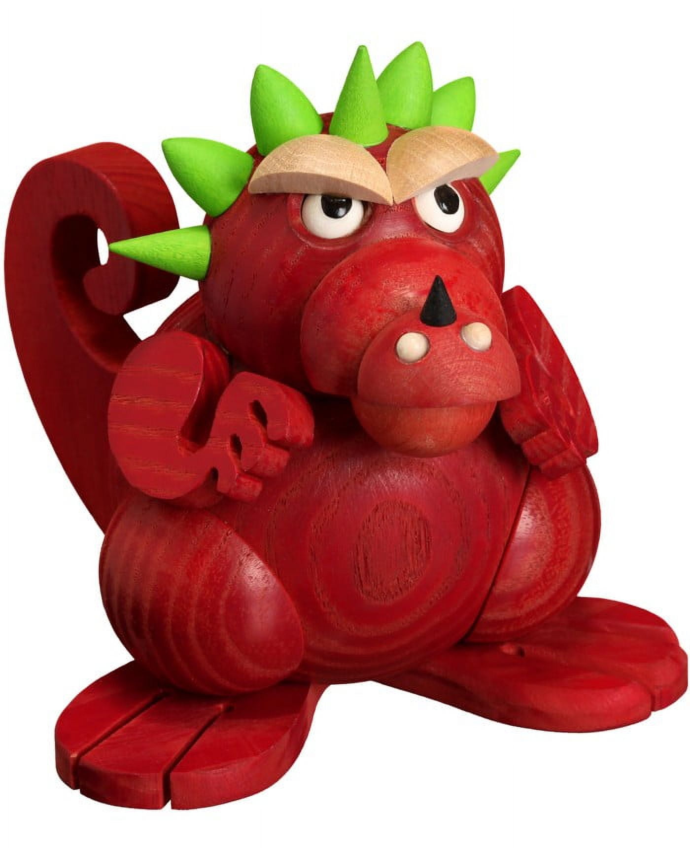 German incense smoker dragon teenager, height 11 cm / 4 inch, original ...