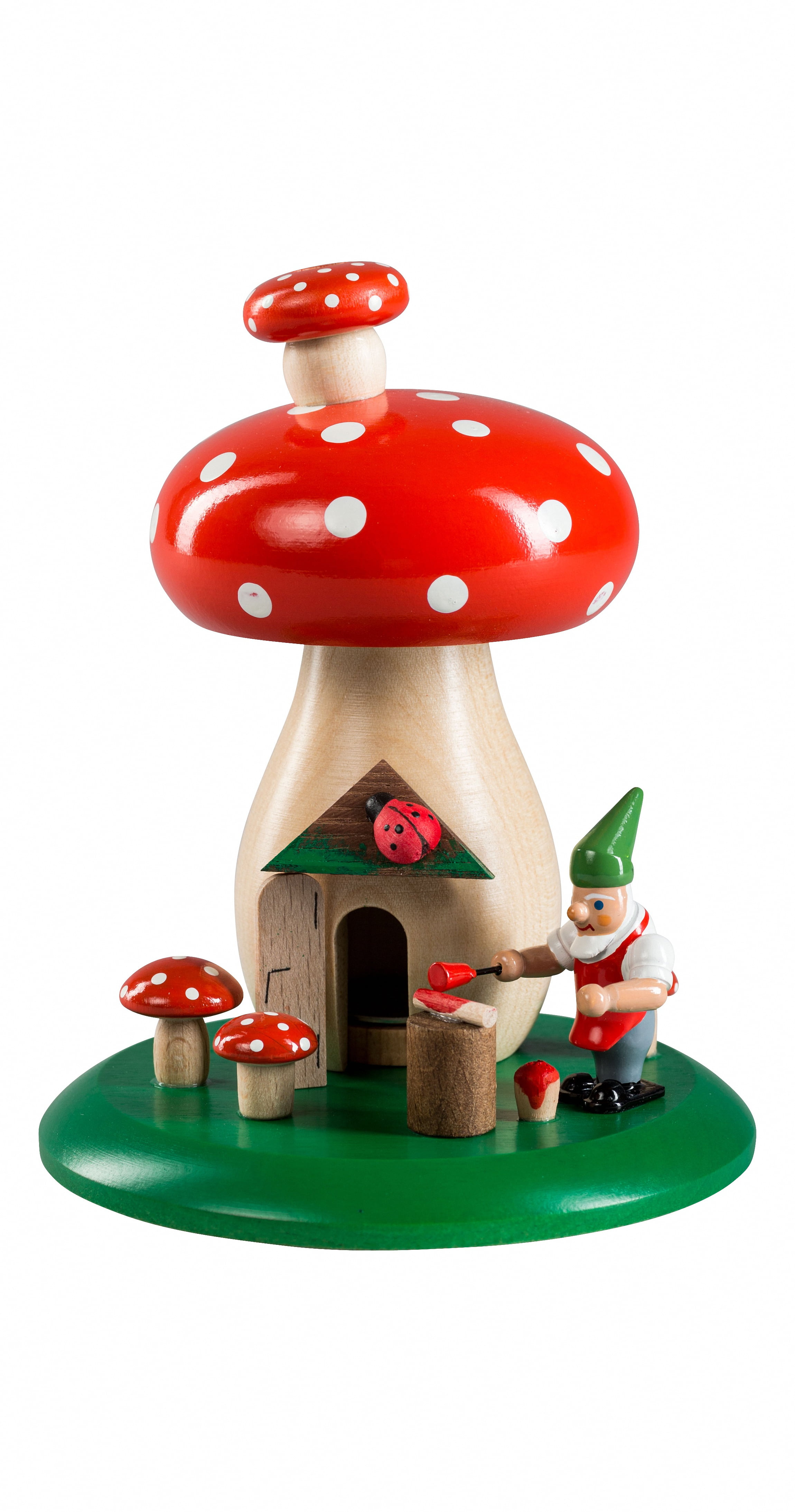 German incense smoker toadstool, height 13 cm / 5 inch, original ...