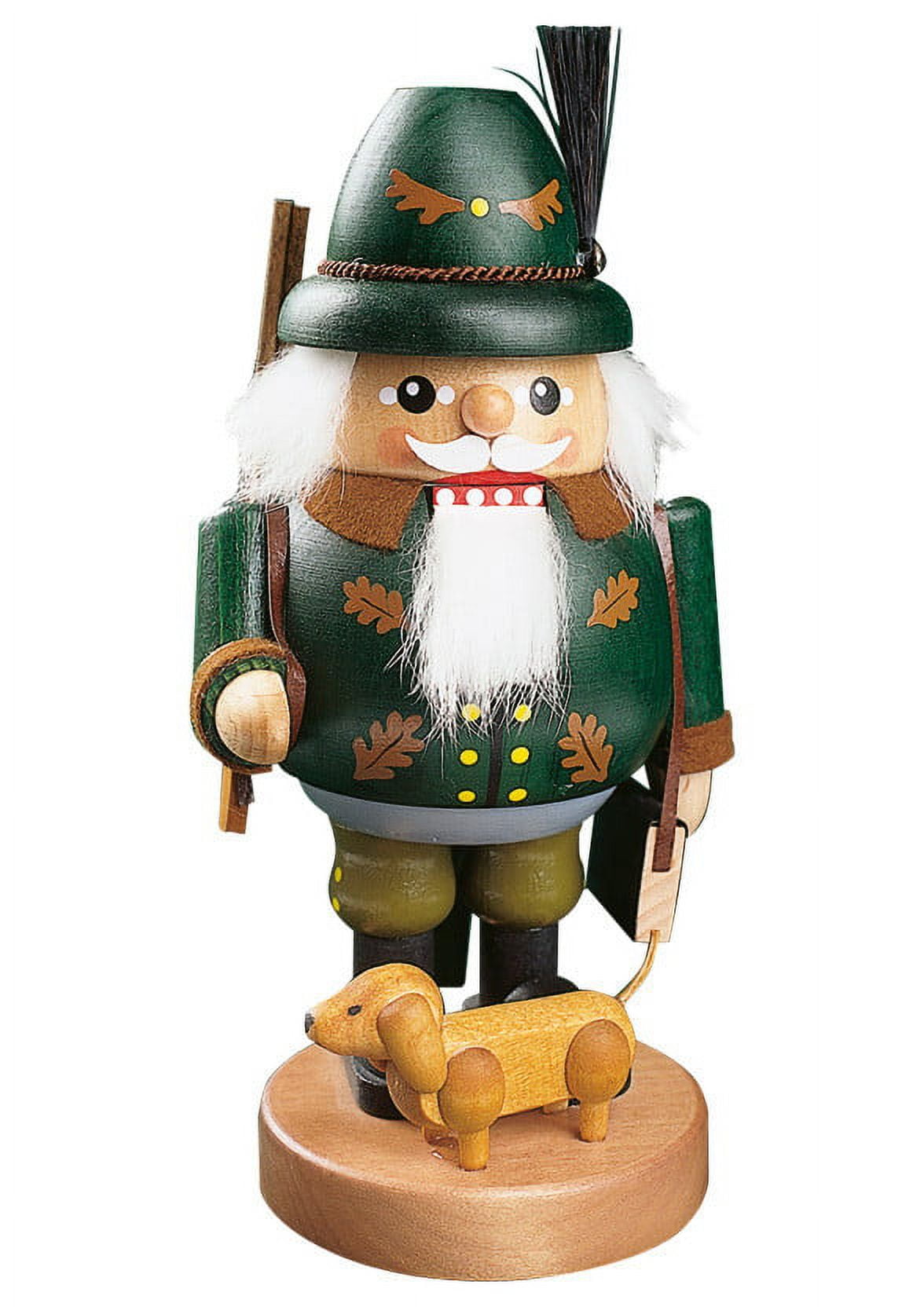 German nutcracker forester, height 21 cm / 8 inch, original Erzgebirge ...