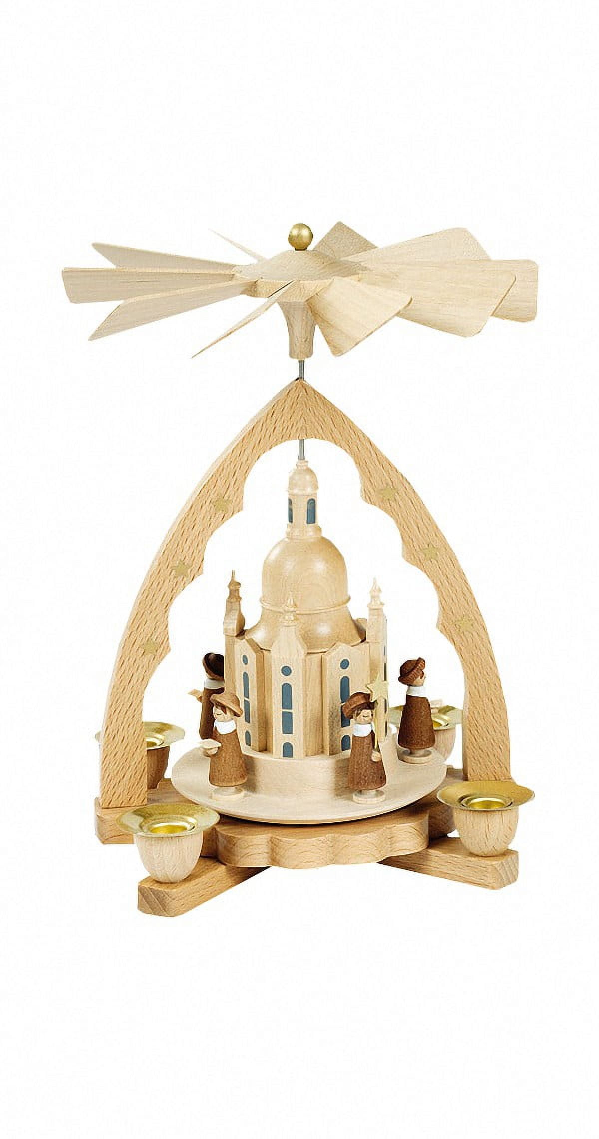 German pyramid with the church of Our lady in Dresden, height 19 cm / 7 ...