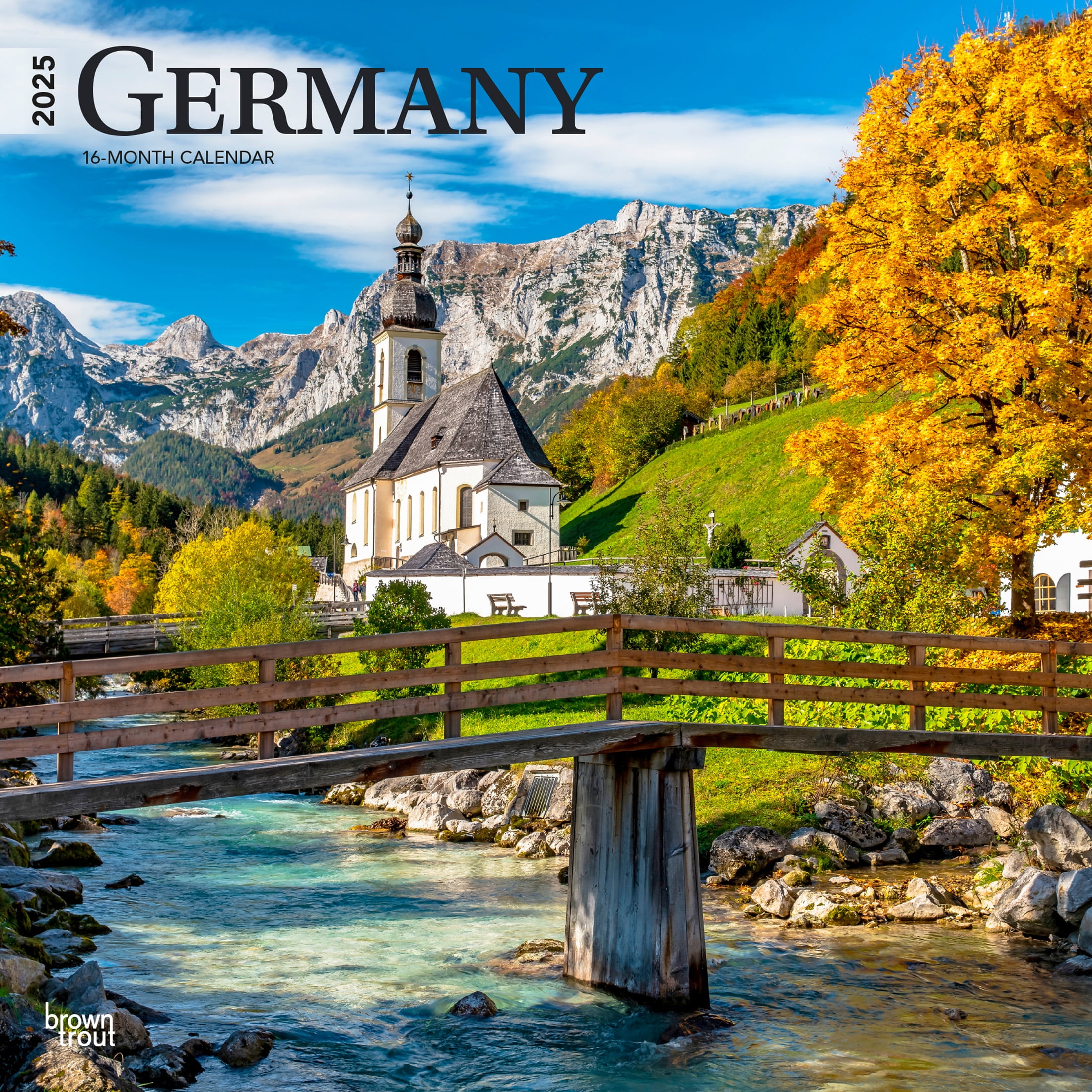 Germany | 2025 12x24" (Hanging) Square Wall Calendar | BrownTrout ...
