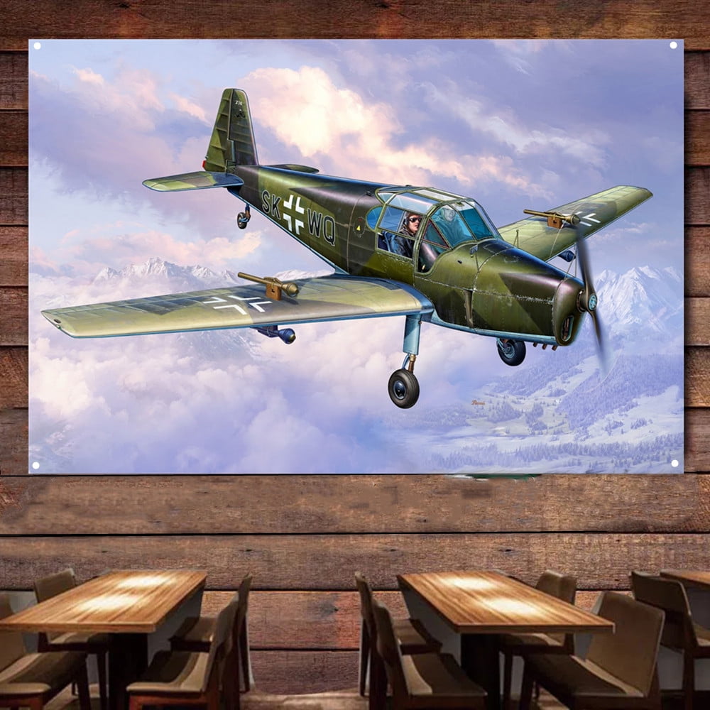 Germany Bu 181 Bestmann 'Panzerjagdstaffeln' Fighter Poster Wall Flag ...