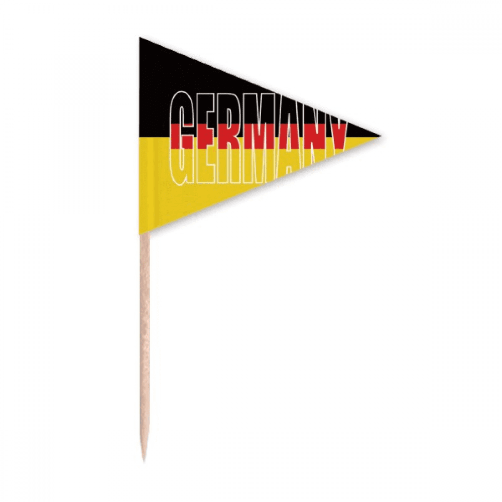 Germany Country Flag Name Toothpick Triangle Cupcake Toppers Flag ...