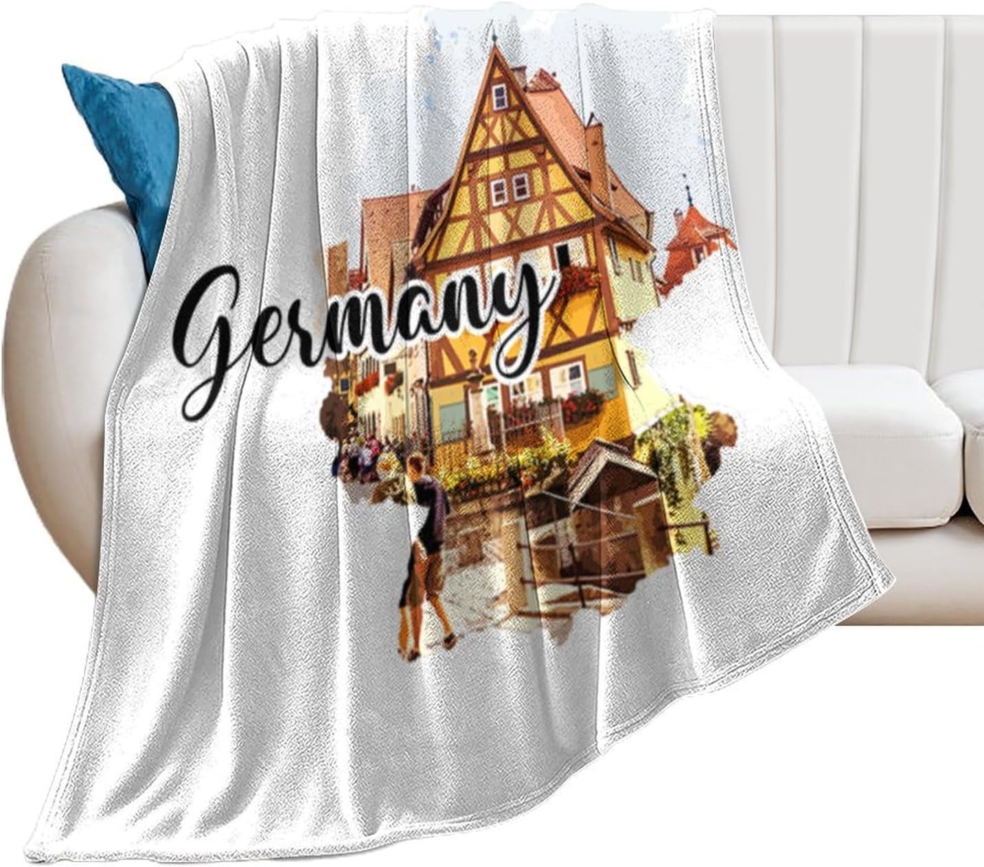 Germany Country Landmark Scenery Throw Blanket Germany Blankets Travel ...