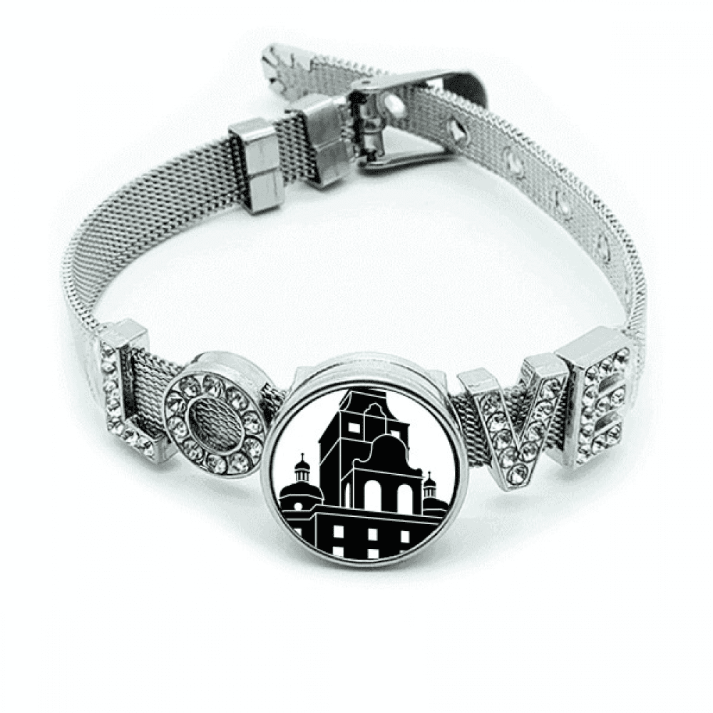 Germany Famous Building Architecture Bracelet Wristband Crystal Love ...
