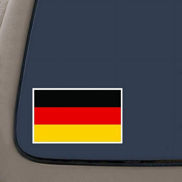 Germany Flag Decal Sticker | 5-Inches By 2.8-Inches | Vinyl Decal | Car ...