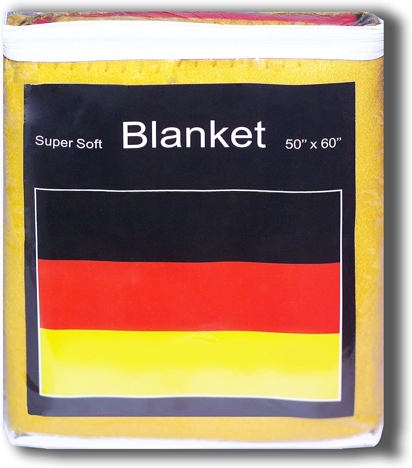 Germany Flag Fleece Blanket 5 ft x 4.2 ft. German Flag Travel Throw ...