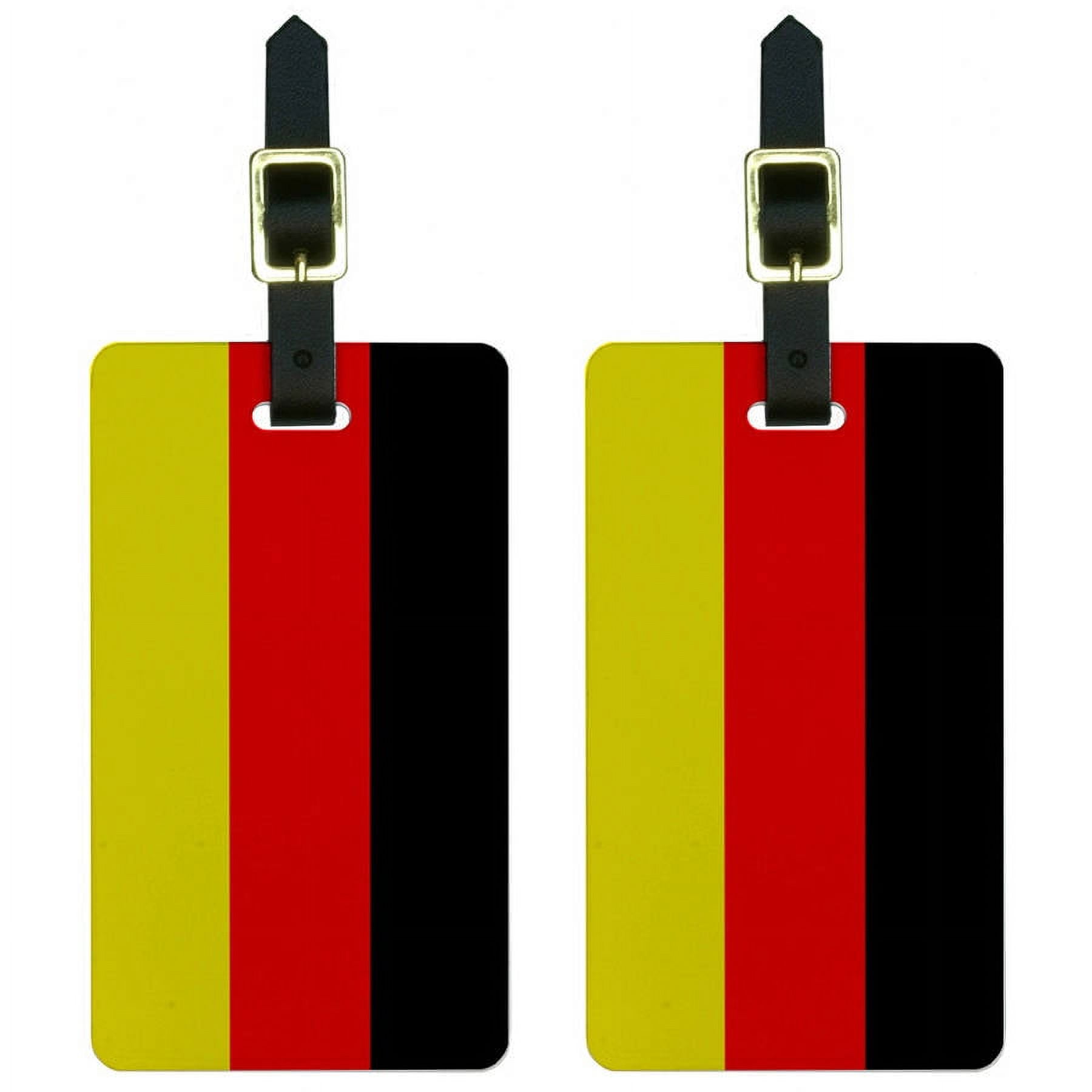 Germany Flag Luggage Tags Suitcase Carry-On ID, Set of 2 - Walmart.com
