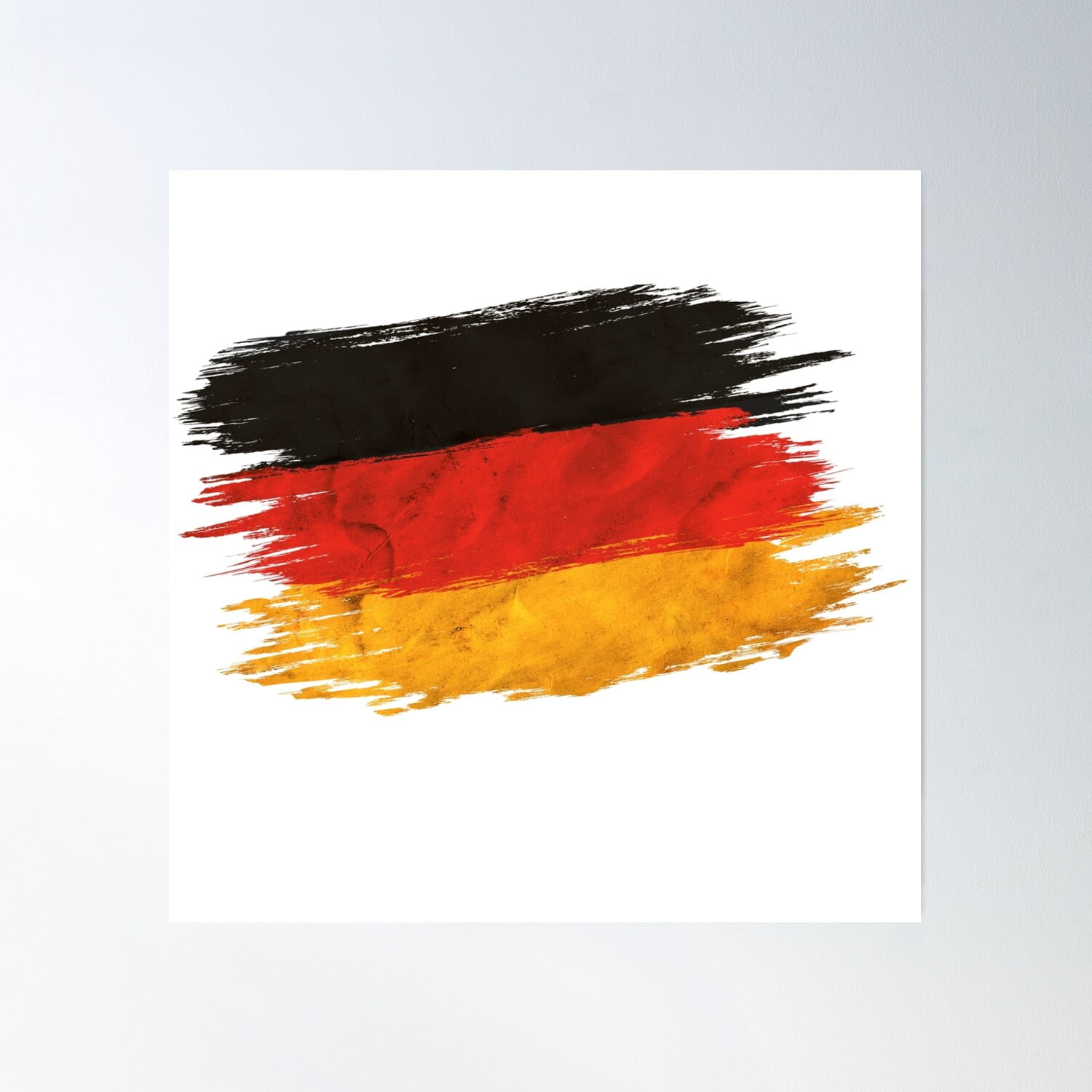Germany Flag Poster Wall Art, Modern Wall Decor, 30x30 UNFRAMED ...
