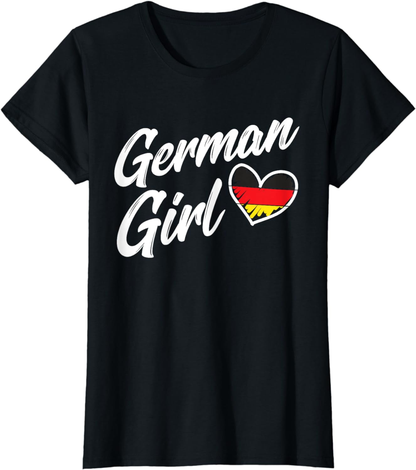 Germany Funny Deutschland Flag German Girl German Roots T-Shirt ...