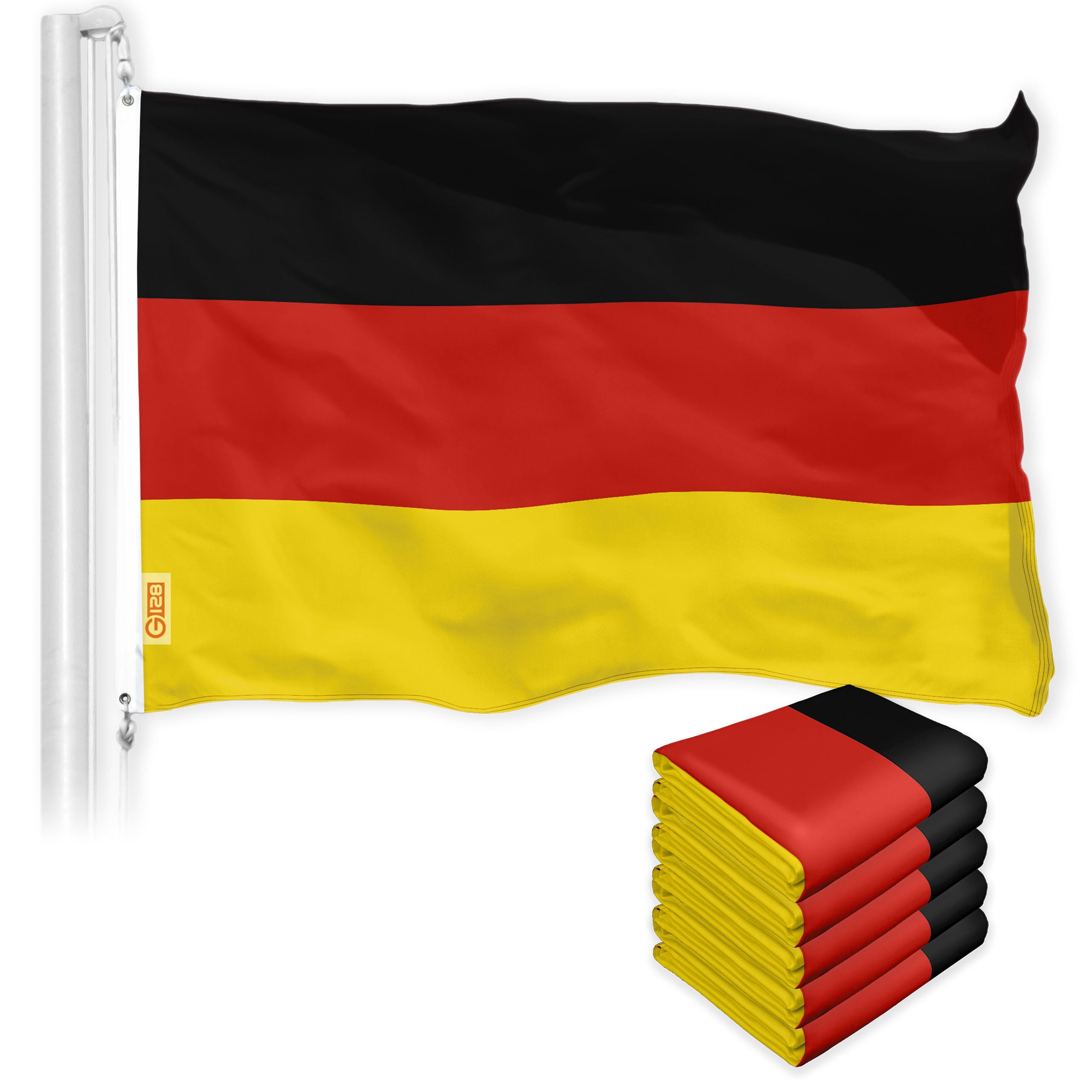 Germany German Flag 3x5FT 5-Pack 150D Printed Polyester By G128 ...
