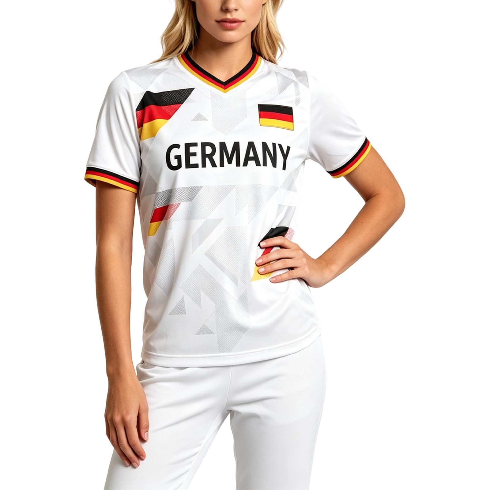 Germany Jersey Women's Shirt 2026 Football Stars T-Shirt with Eagle ...