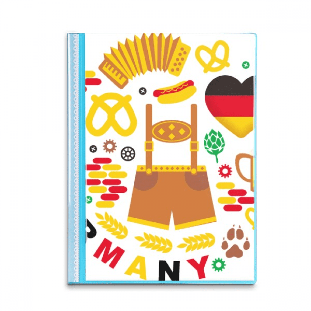 Germany Landmark Flag Culture Book Sheet Protectors Portfolio Binder ...