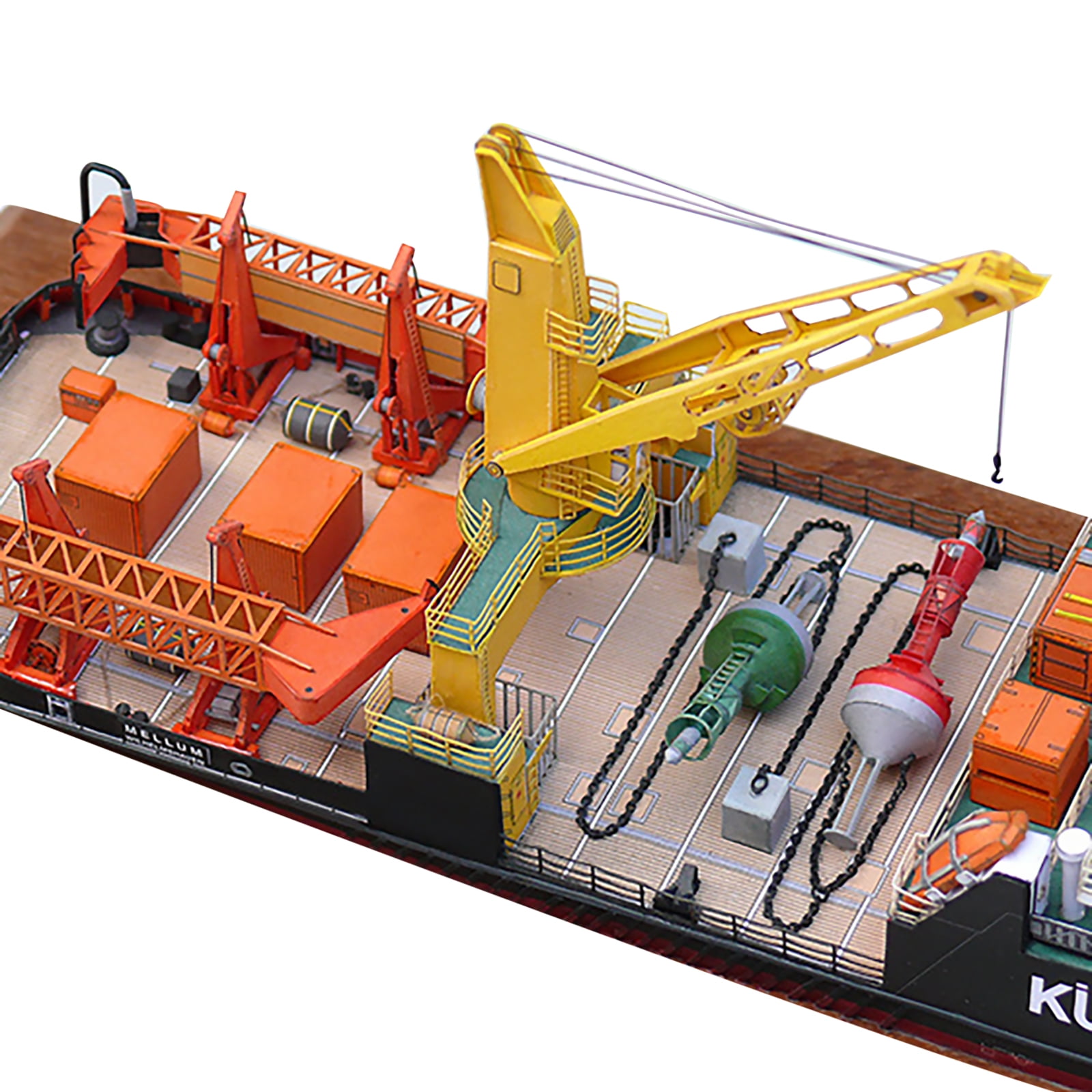 Germany Mellum Coast Guard Environment Monitoring Ship Paper Model Kit ...