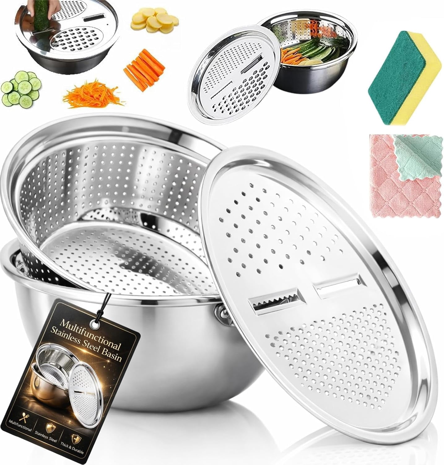 Germany Multifunctional Stainless Steel Basin, 2026 5-in-1 Multi ...