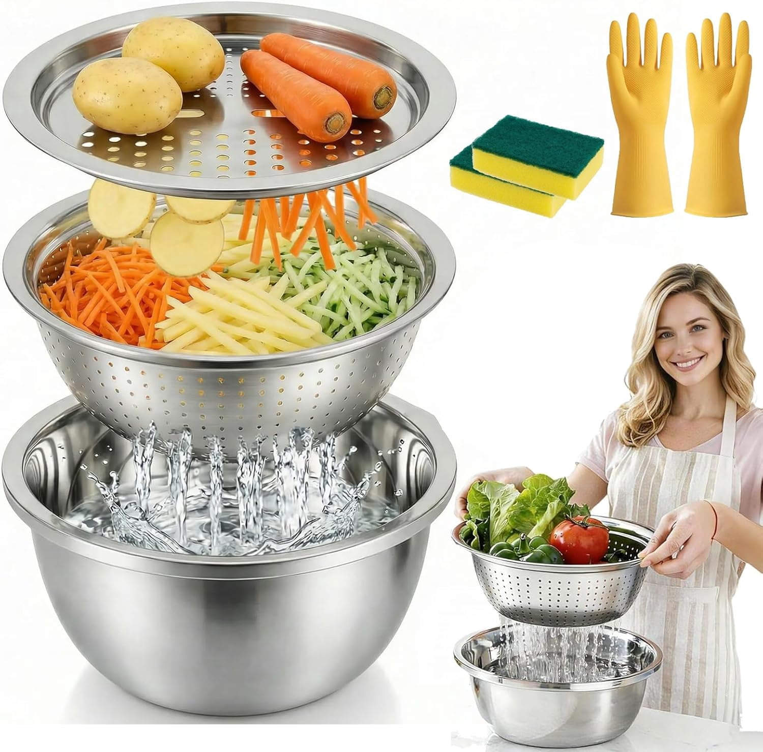 Germany Multifunctional Stainless Steel Basin - 2026 New 5-in-1 ...
