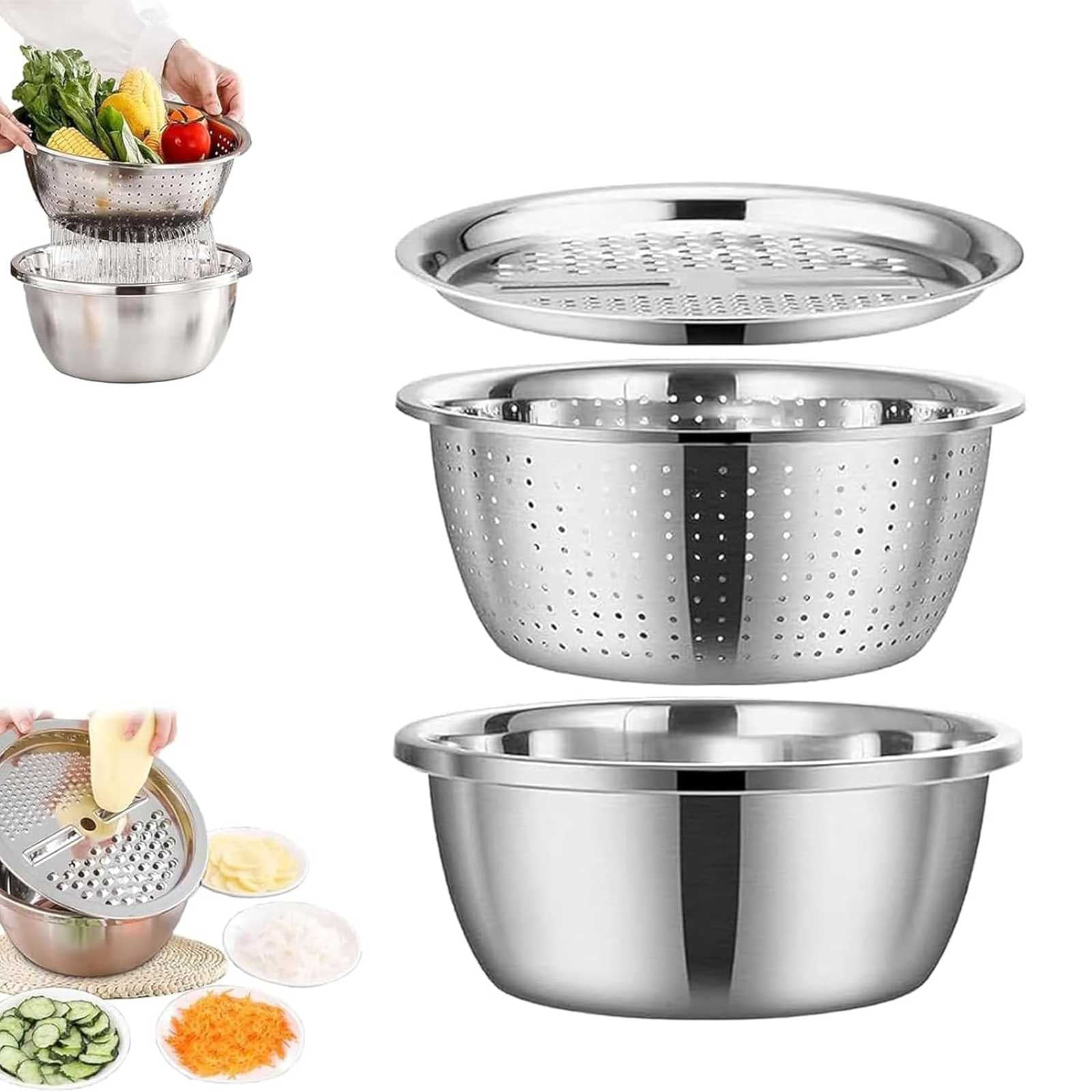 Germany Multifunctional Stainless Steel Basin, 3 in 1 stainless steel ...
