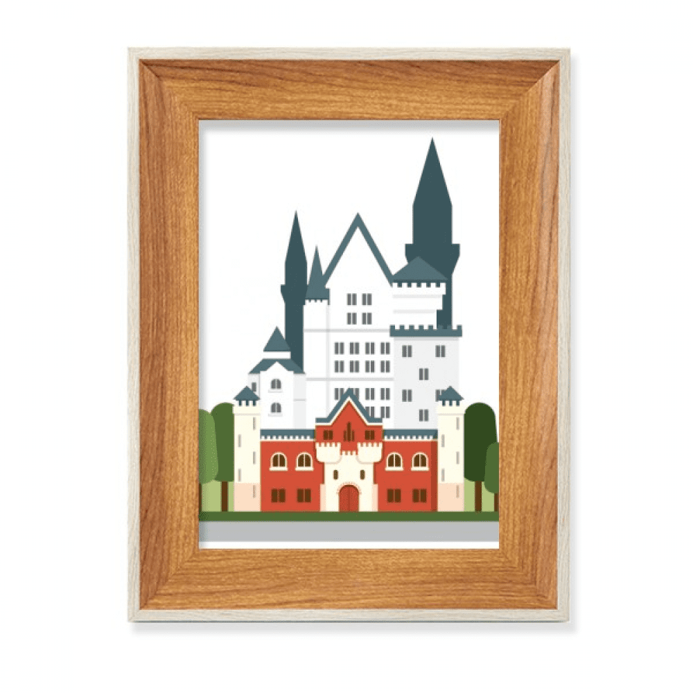 Germany New Swan Castle Architecture Desktop Wooden Photo Frame Display ...