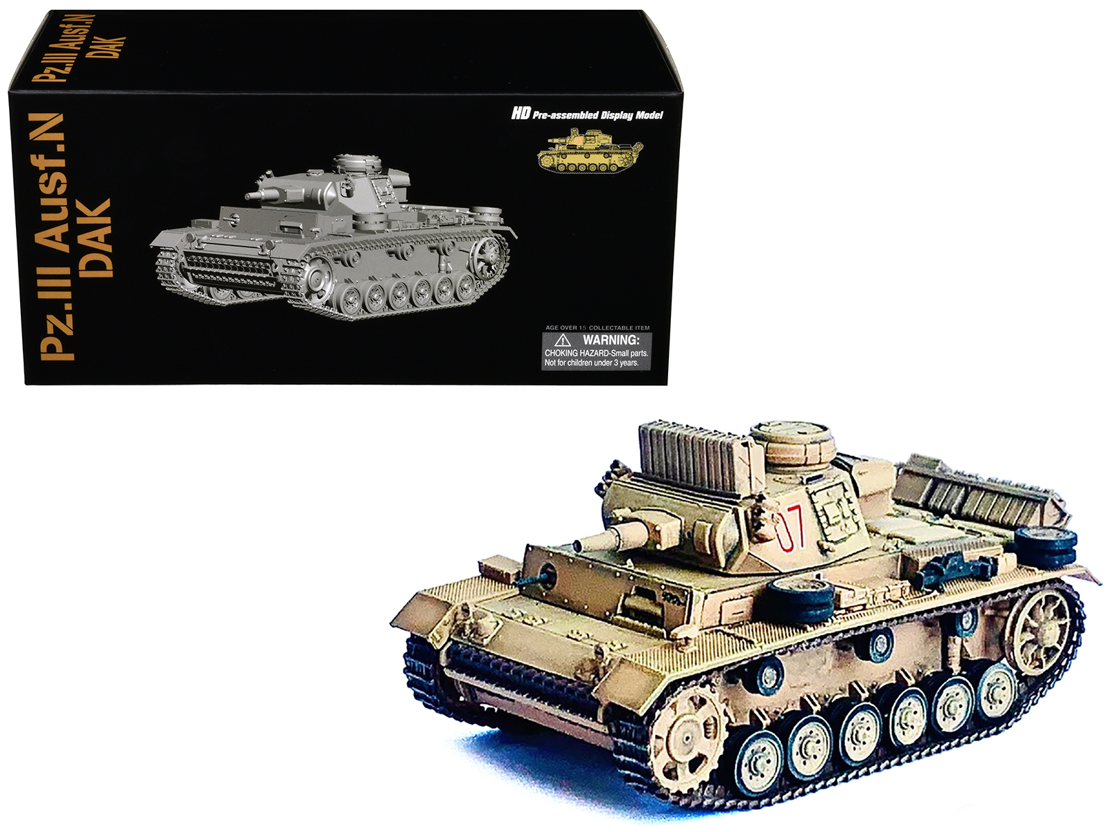 Germany Pz.Kpfw.III Ausf.N DAK Tank #07 "s.Pz.Abt.501, Tunisia" "NEO ...