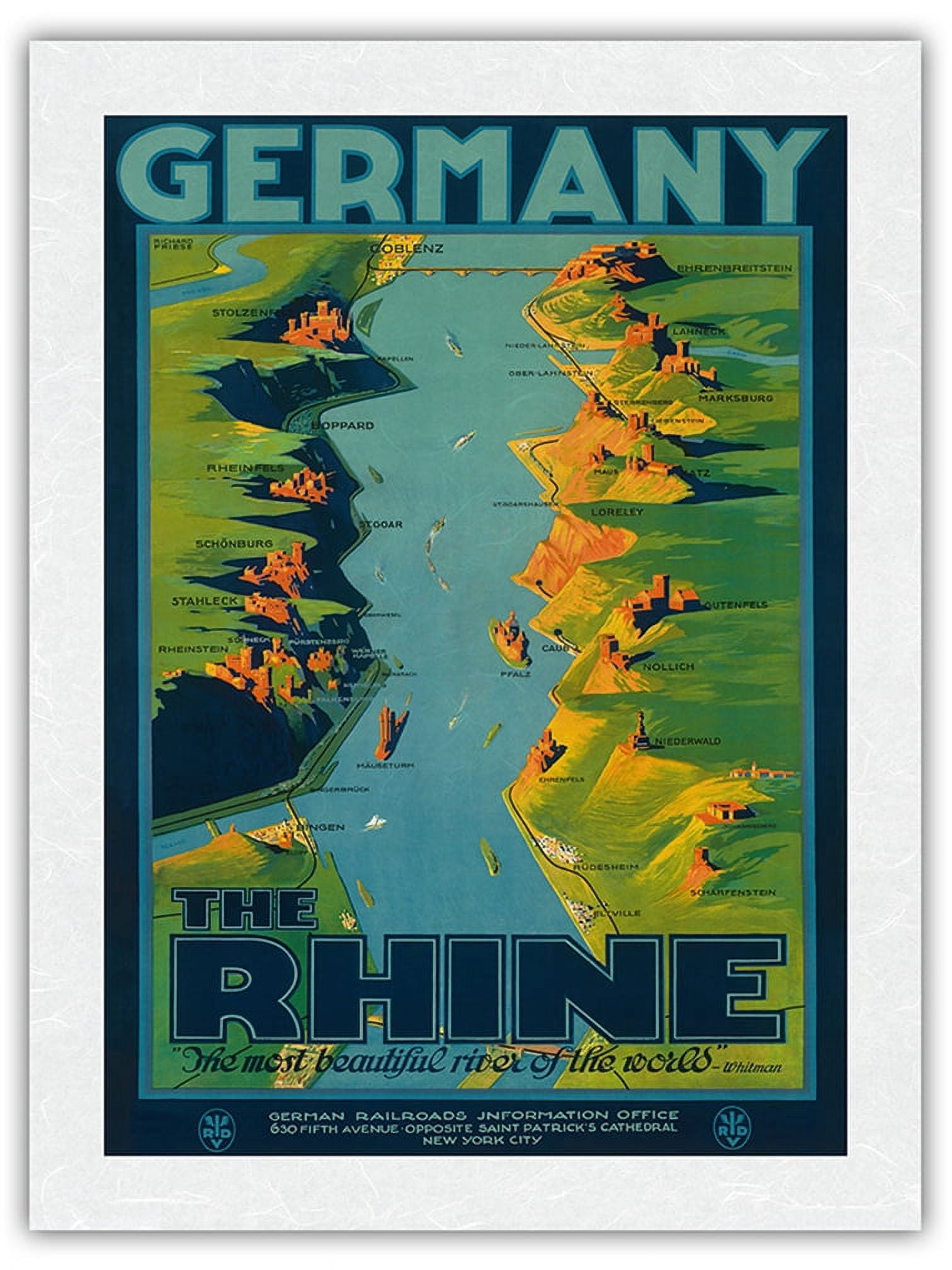 Germany - The Rhine - “The Most Beautiful River of the World” Walt ...